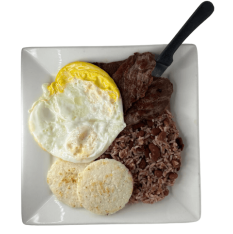 Calentao’ con pollo o carne asada | El Parche Colombiano